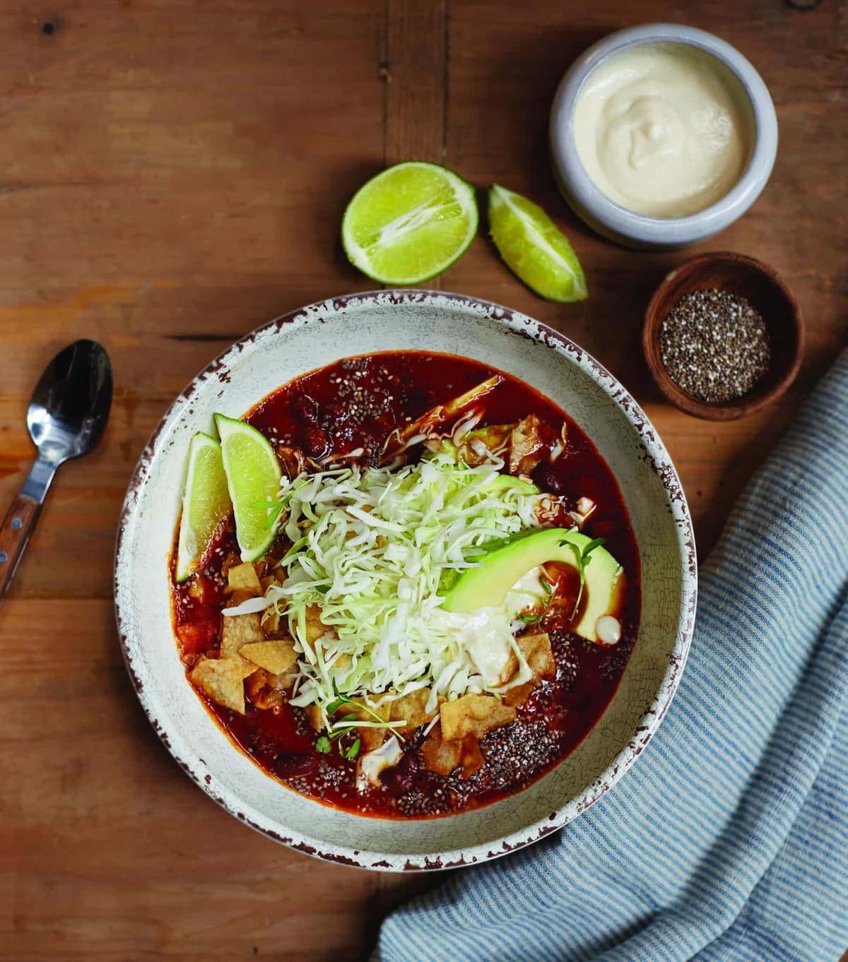 Chia Tortilla Soup with Black Beans : The Better Nutrition Program