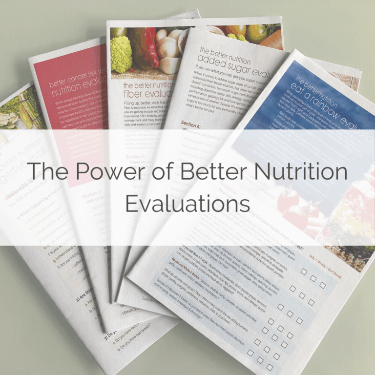 the power of better nutrition evaluations for practitioners