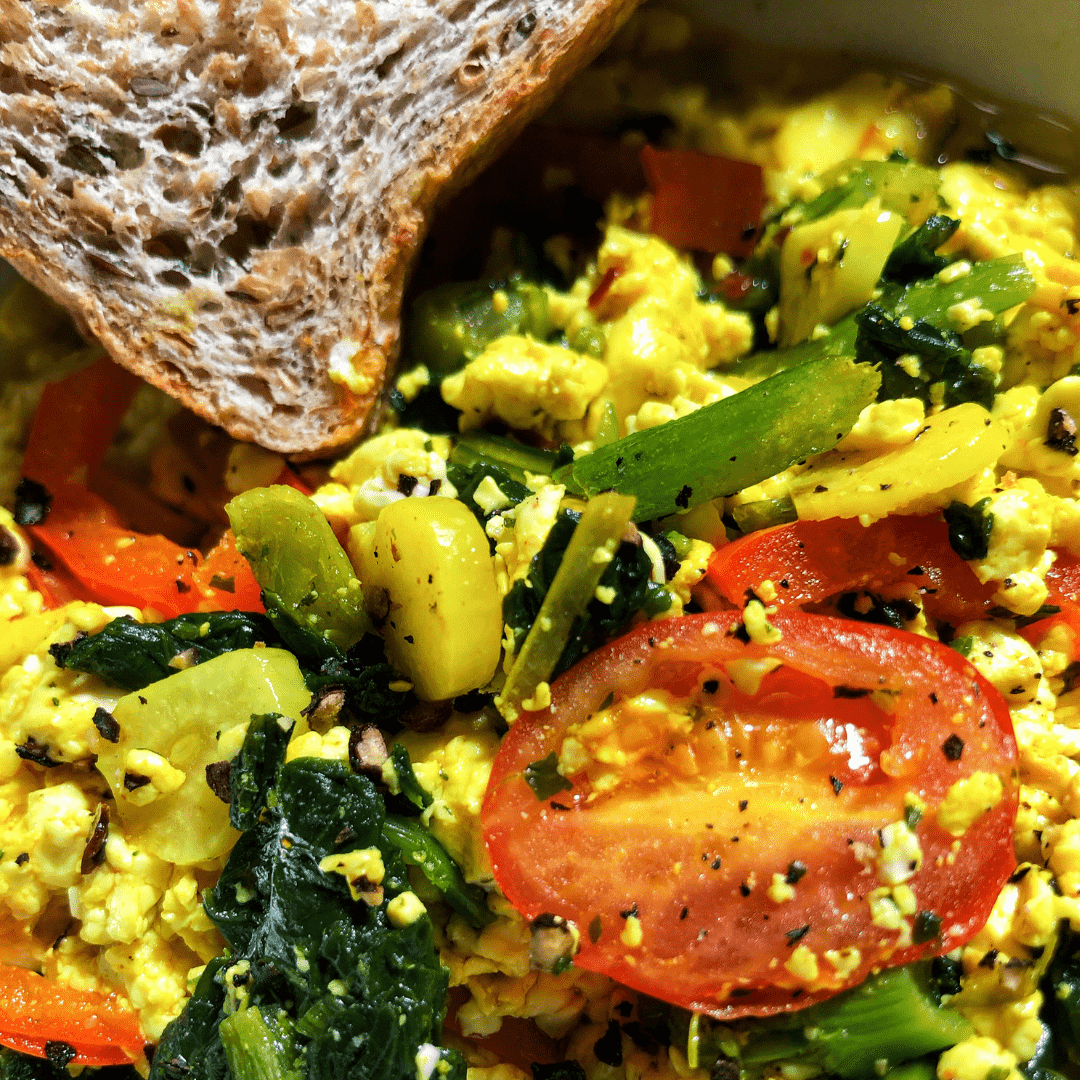 Mediterranean Tofu Scramble : The Better Nutrition Program